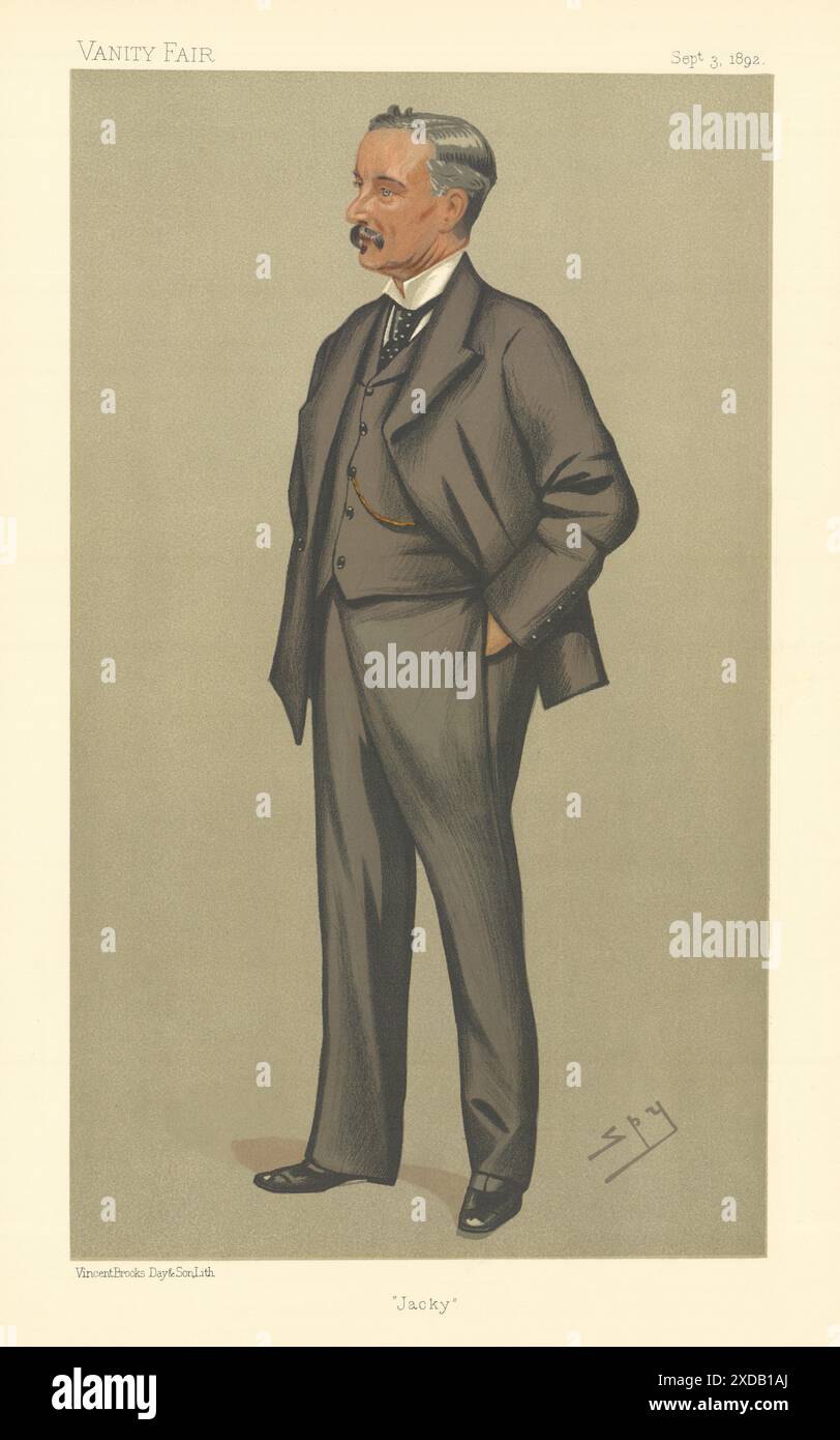 VANITY FAIR SPY CARTOON Clement Nugent Jackson 'Jacky' Athletics ...