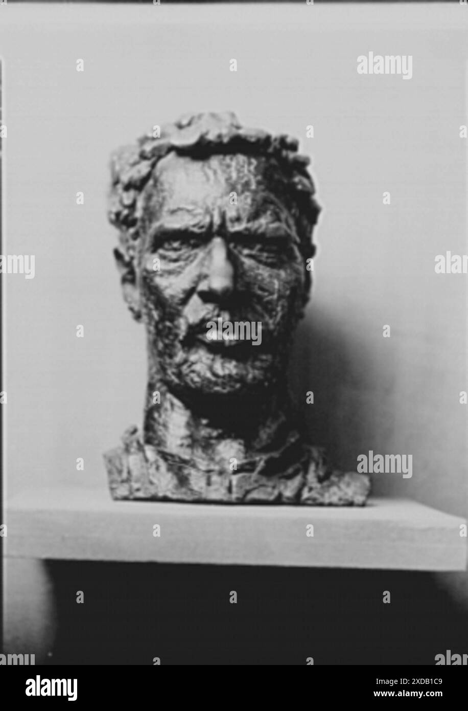 Public art sculpture created Black and White Stock Photos & Images - Alamy