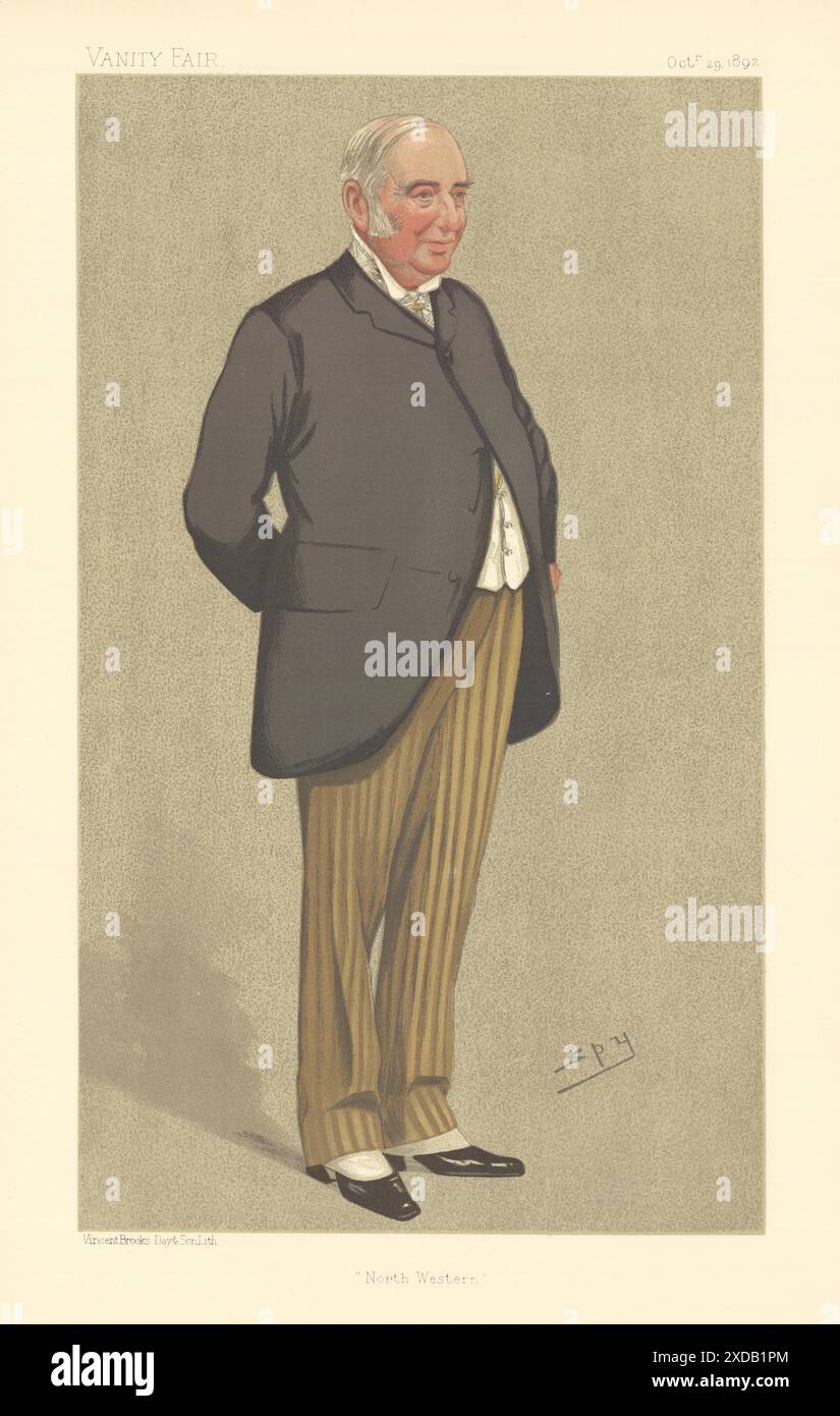 VANITY FAIR SPY CARTOON Sir George Findlay 'North Western' Railways ...