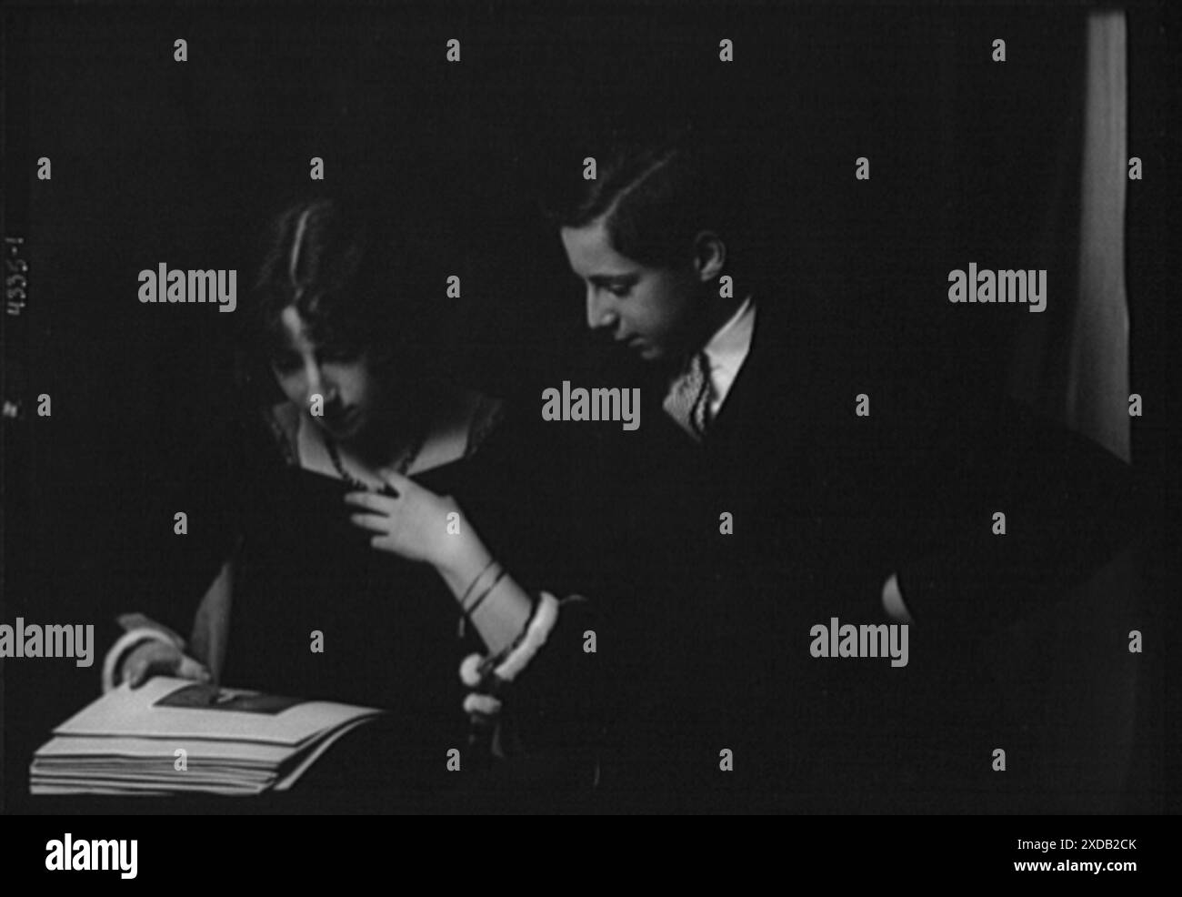 Bernstein, Miss, and Mr. Bernstein, portrait photograph. Genthe ...