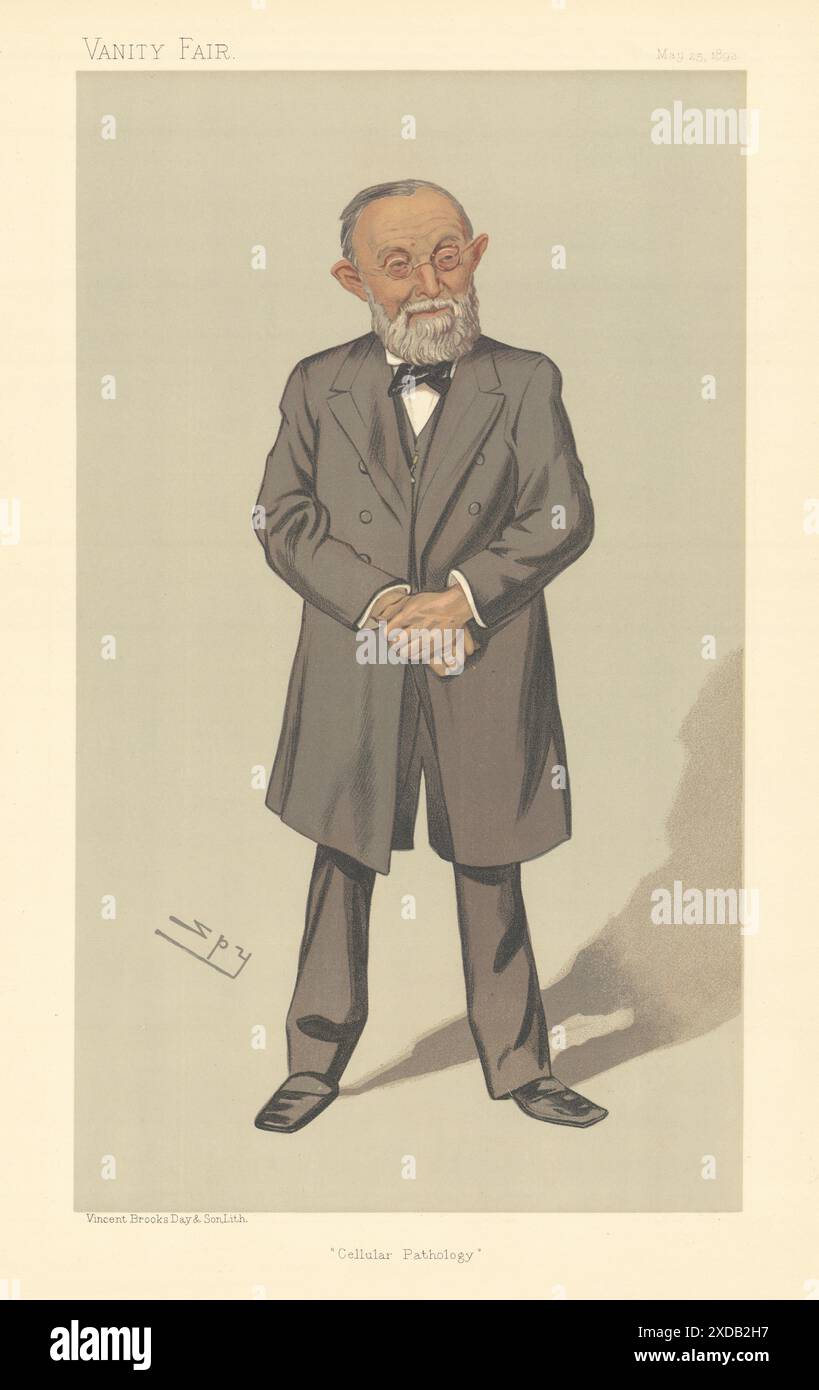VANITY FAIR SPY CARTOON Prof Rudolf Virchow 'Cellular Pathology ...