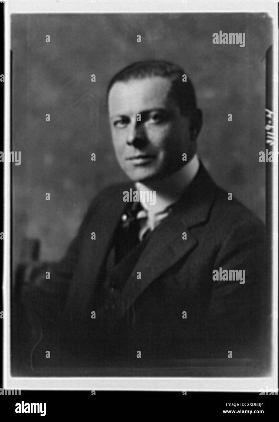 Roth, Mr., portrait photograph. Genthe photograph collection Stock ...
