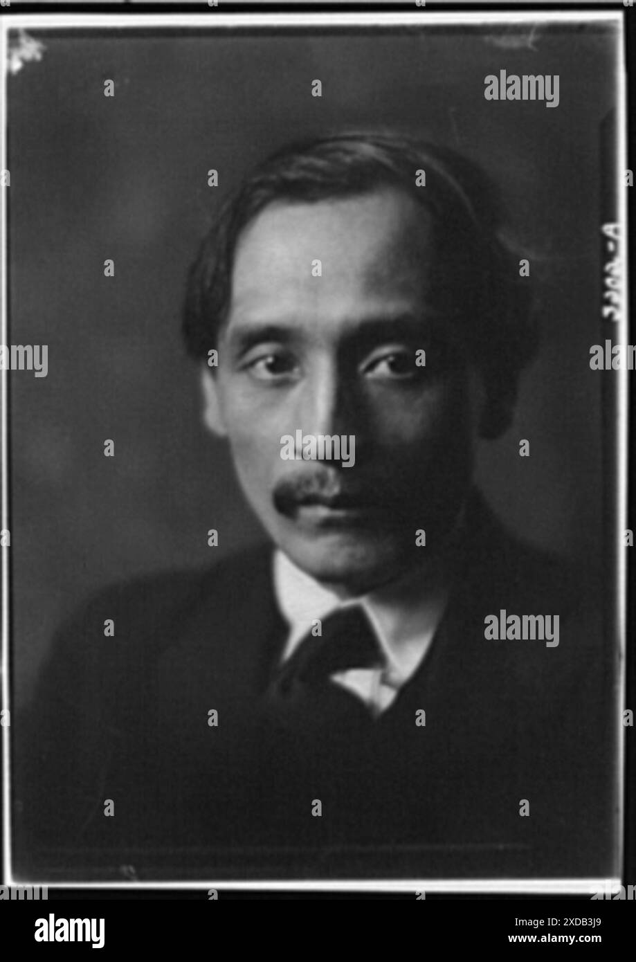 Noguchi, Yon,̌ Mr., portrait photograph. Genthe photograph collection ...
