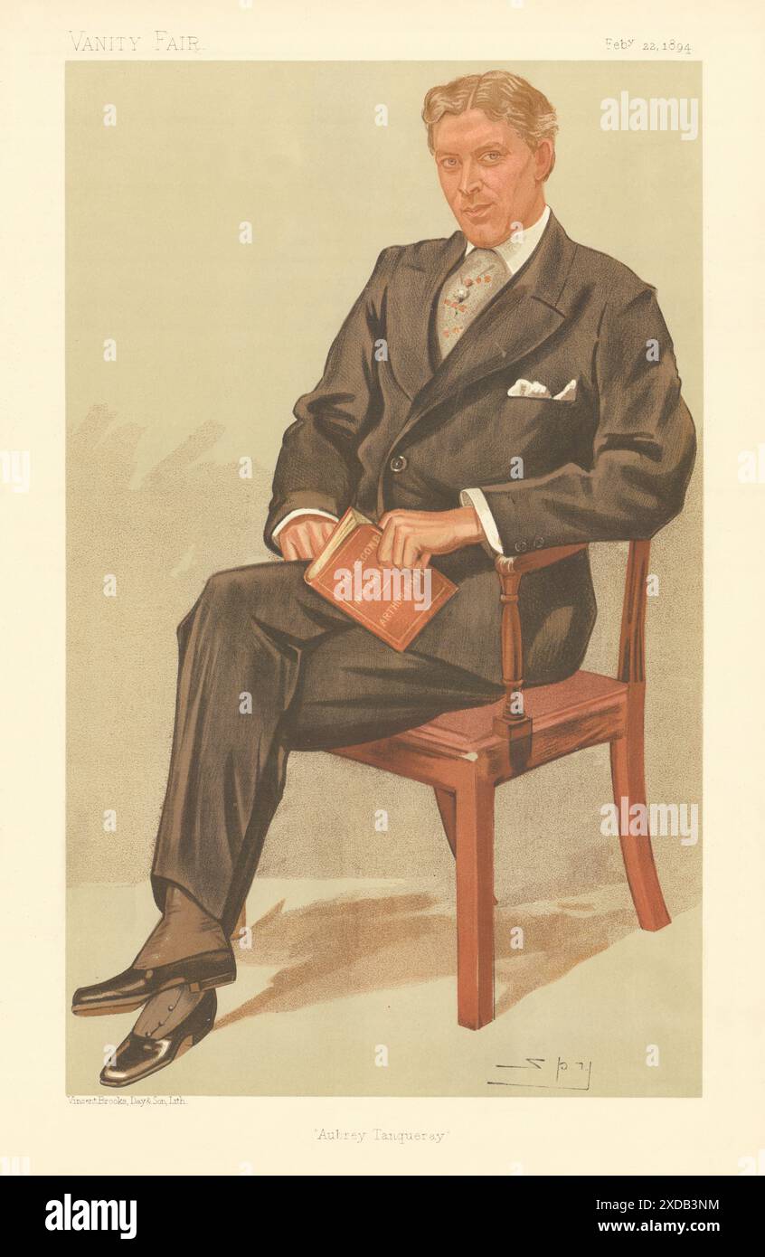 VANITY FAIR SPY CARTOON George Alexander 'Aubrey Tanqueray' Theatre ...
