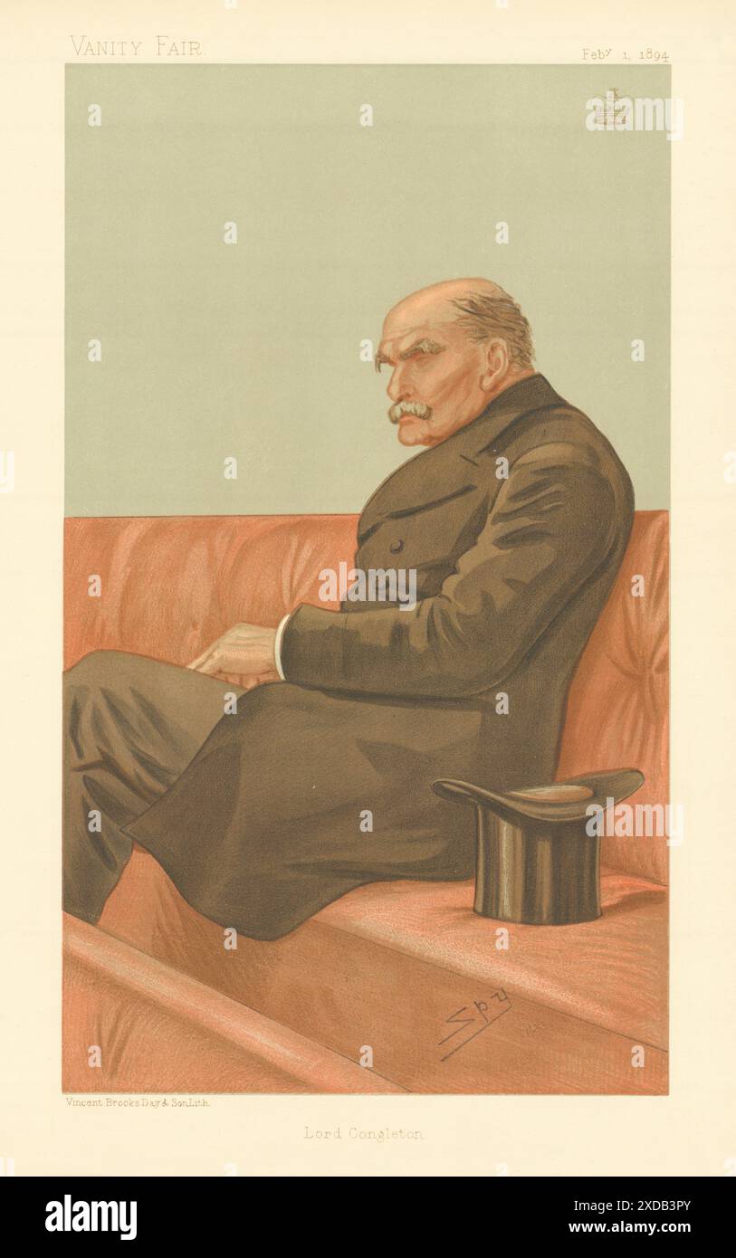 VANITY FAIR SPY CARTOON Lord Congelton 'Lord Congleton' Ireland 1894 ...