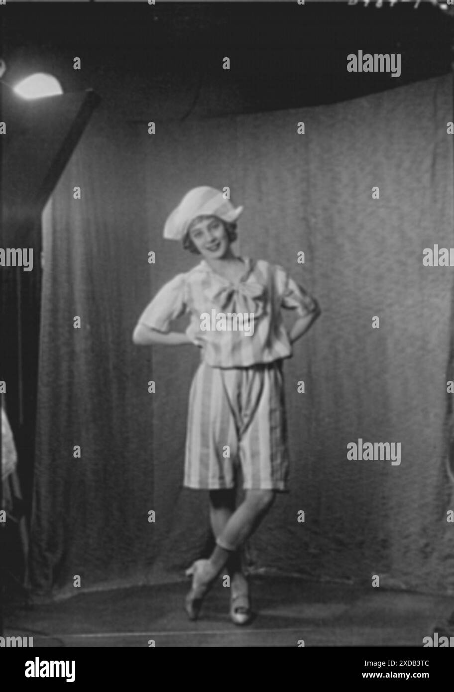 Lane, Miss, portrait photograph. Genthe photograph collection Stock ...