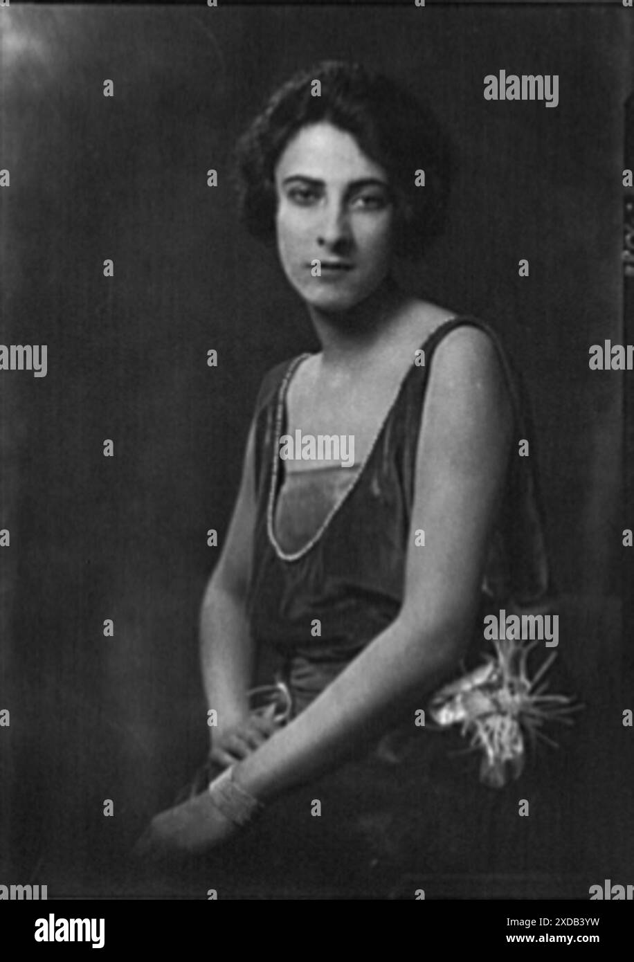 Bernheimer, Alice, Miss, portrait photograph. Genthe photograph ...