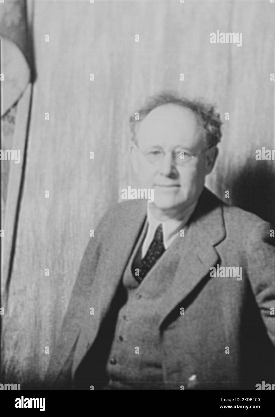 Irwin, Will, portrait photograph. Genthe photograph collection Stock ...