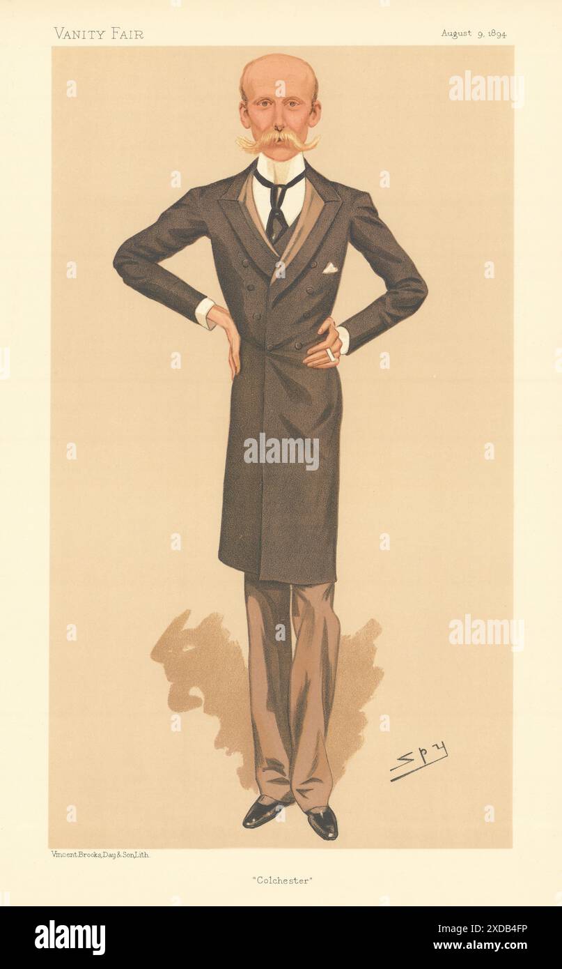 VANITY FAIR SPY CARTOON Herbert Naylor-Leyland 'Colchester' & Southport ...