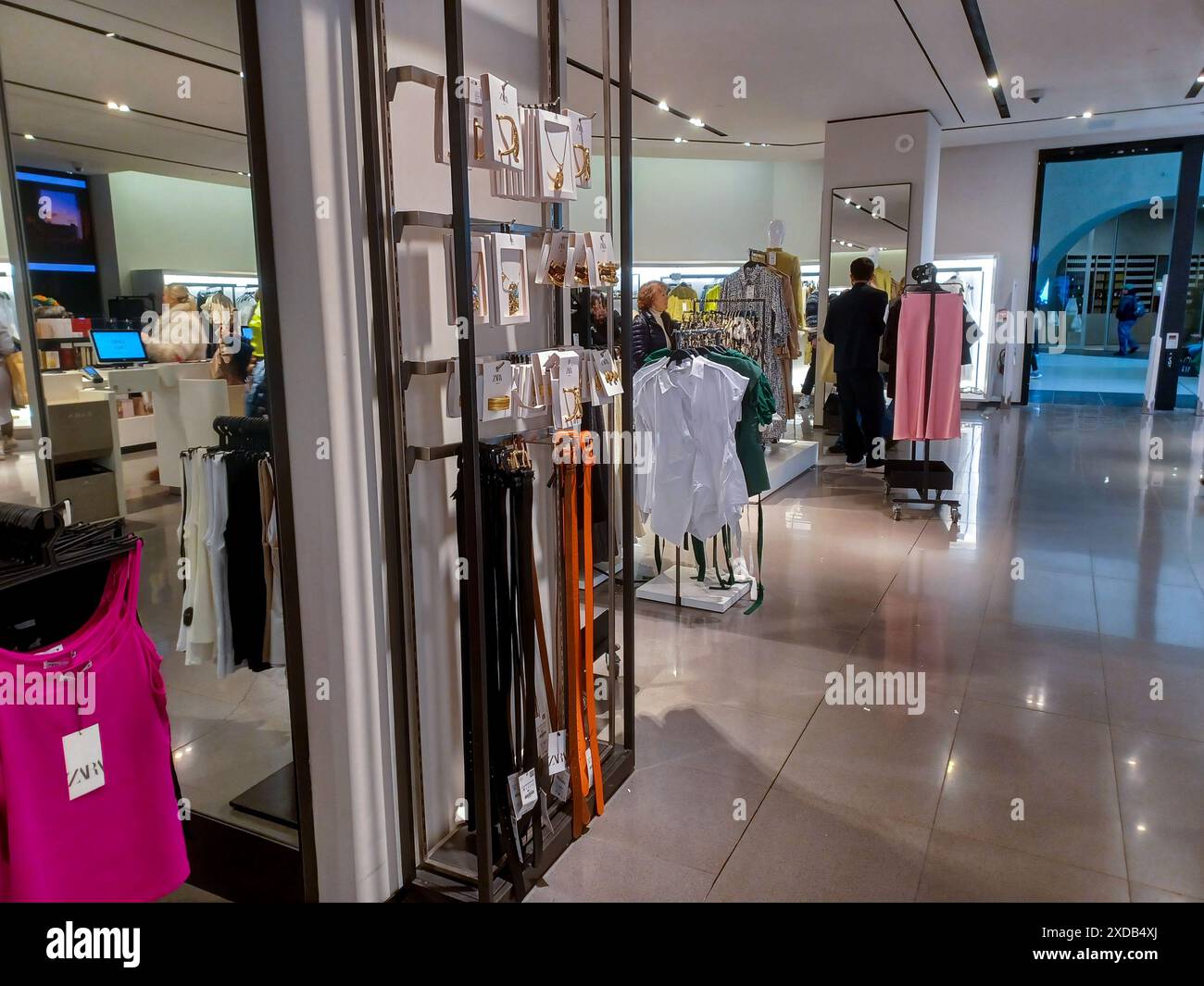 Toronto, On, Canada - June 21, 2024: View of shelves and racks with ...