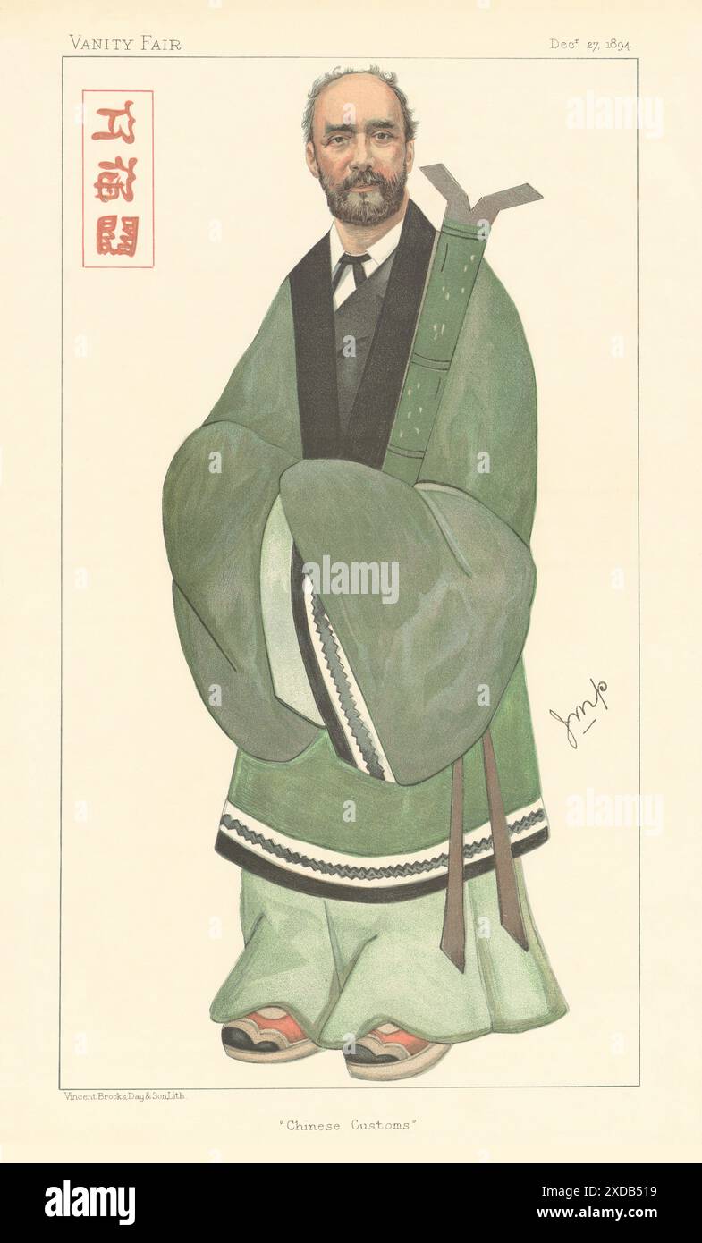 VANITY FAIR SPY CARTOON Sir Robert Hart MA 'Chinese Customs' China. By ...