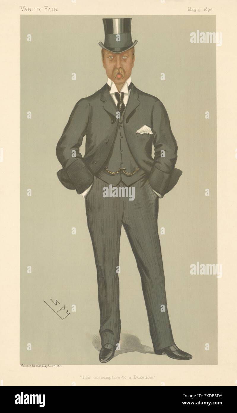 VANITY FAIR SPY CARTOON Victor Cavendish 'heir presumptive to a Dukedom ...