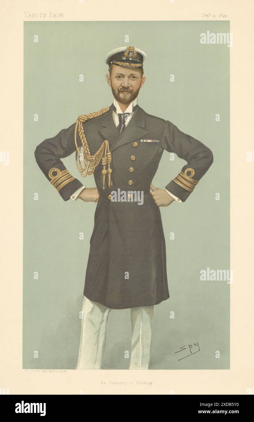 VANITY FAIR SPY CARTOON Seymour John Fortescue 'An Equerry in Waiting ...