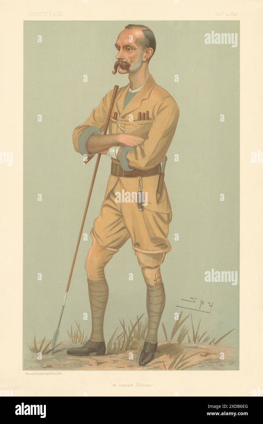 VANITY FAIR SPY CARTOON Capt Frederick Lugard 'An earnest African ...