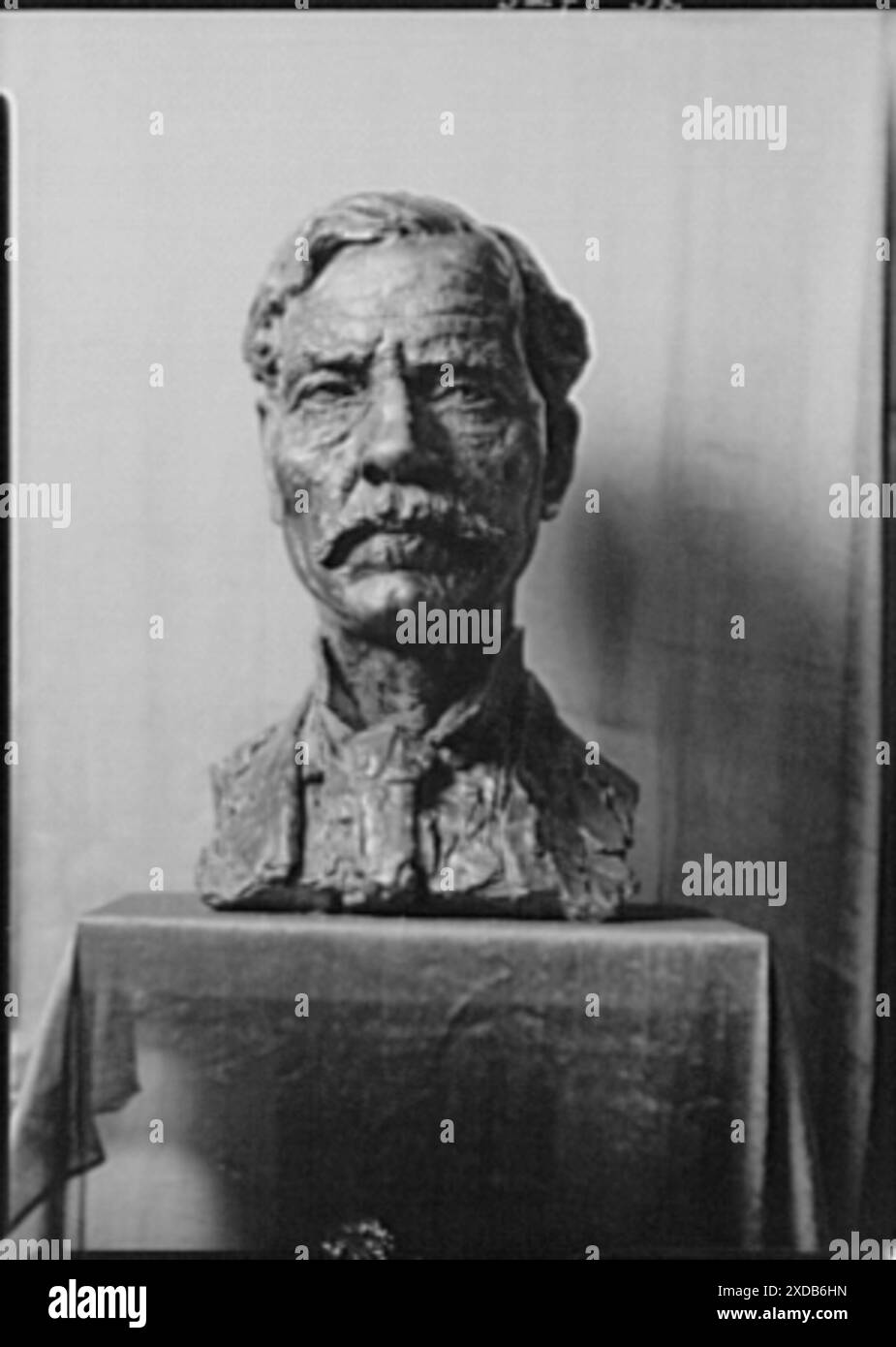 Epstein, Jacob, Mr., sculpture of Ramsay MacDonald. Genthe photograph ...