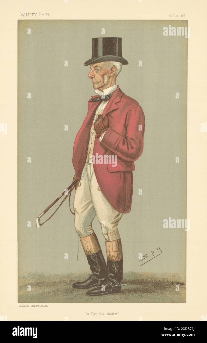 VANITY FAIR SPY CARTOON Thomas Colleton Garth 'A Very Old Master' Fox ...