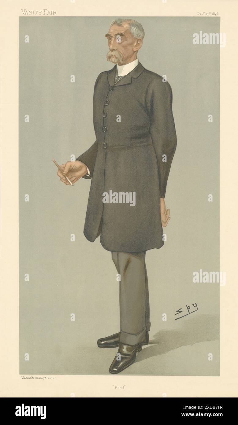 VANITY FAIR SPY CARTOON General Frederick Marshall. Life Guards. Zulu war 1896 Stock Photo - Alamy