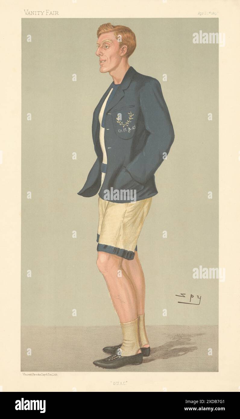 VANITY FAIR SPY CARTOON Gilbert Jordan 'OUAC' Oxford University ...