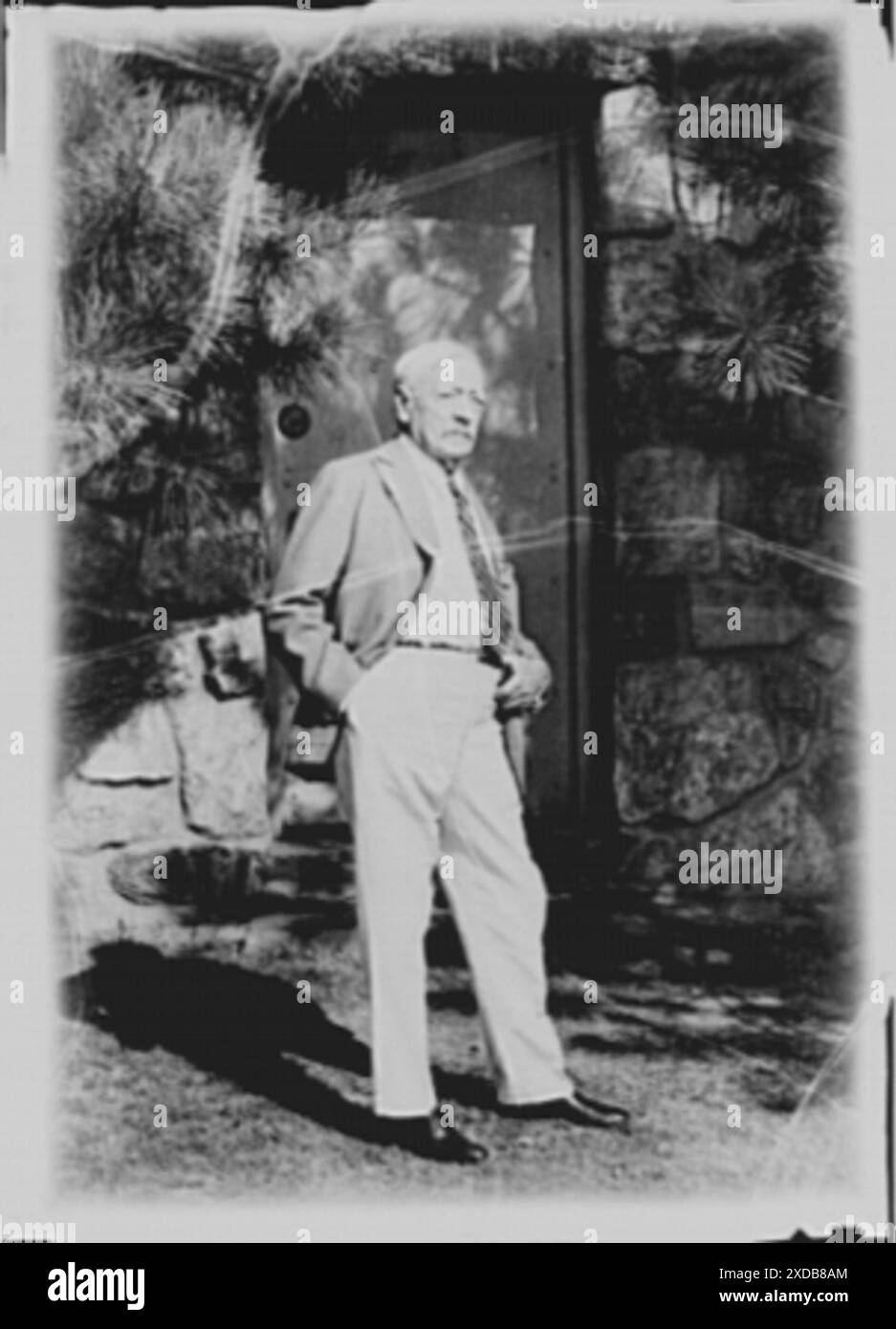 Fry, John Hemming, standing outdoors. Genthe photograph collection ...