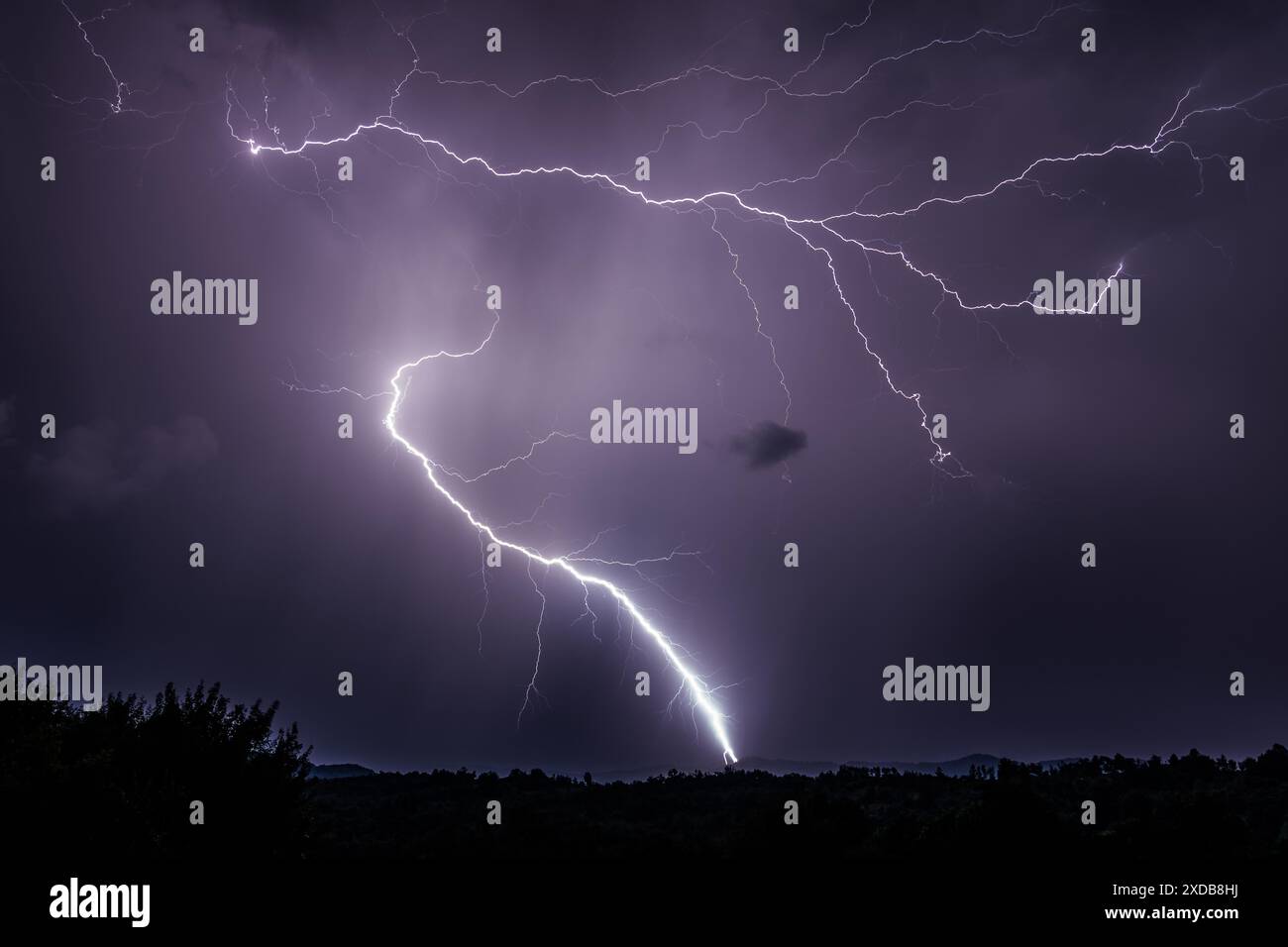 Electric lightning strike impact hi-res stock photography and images ...
