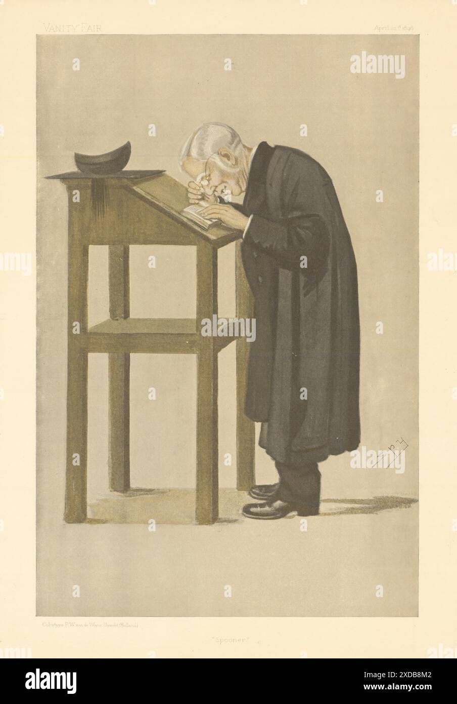 VANITY FAIR SPY CARTOON William Archibald Spooner MA. Oxford ...