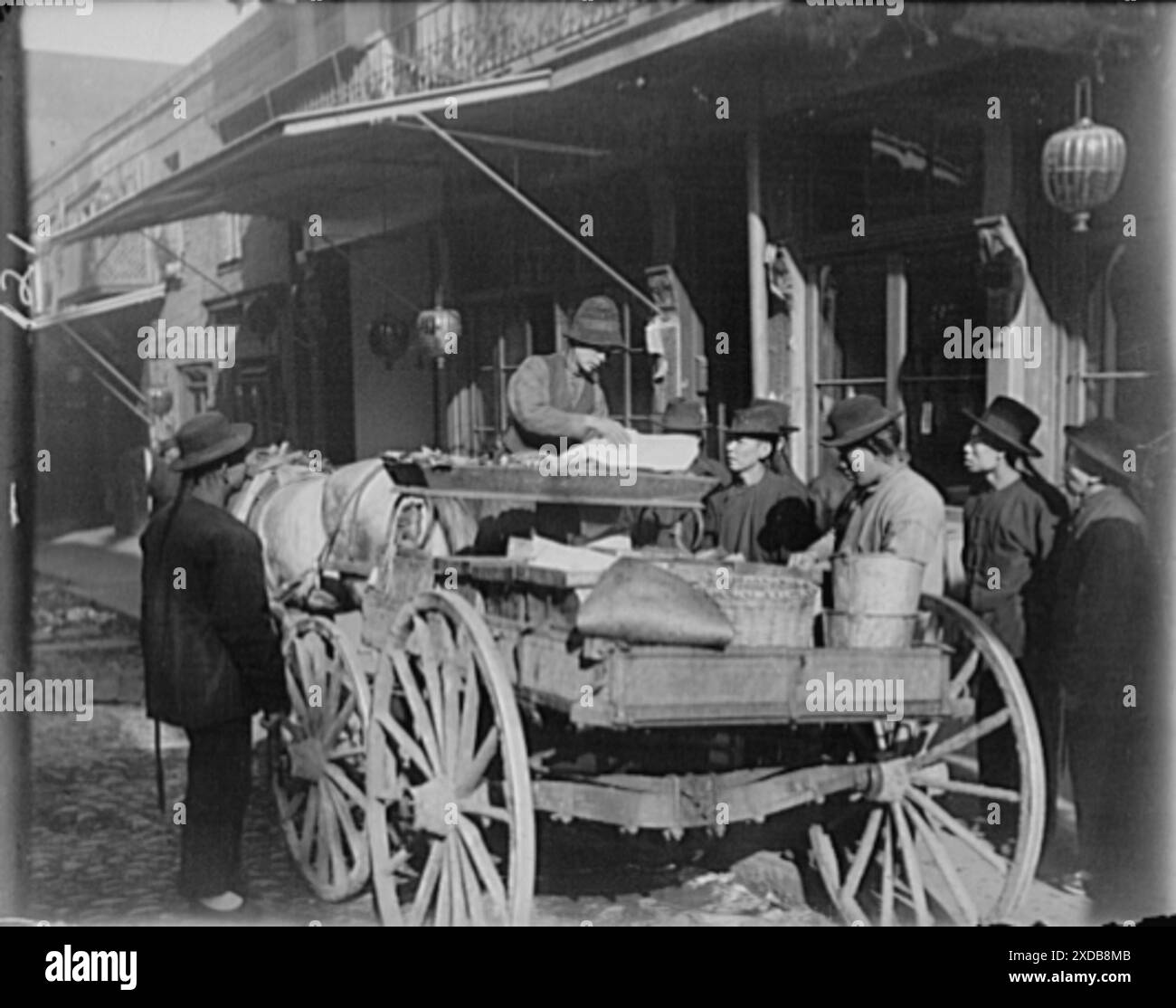 The fish peddler, Chinatown, San Francisco , Bob Lim and brother ...
