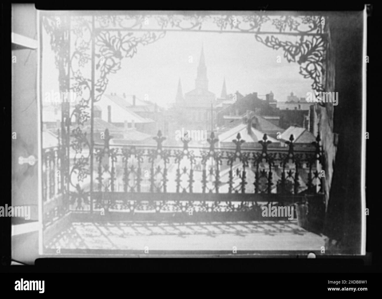 A vista through iron lace, New Orleans. Genthe photograph collection ...
