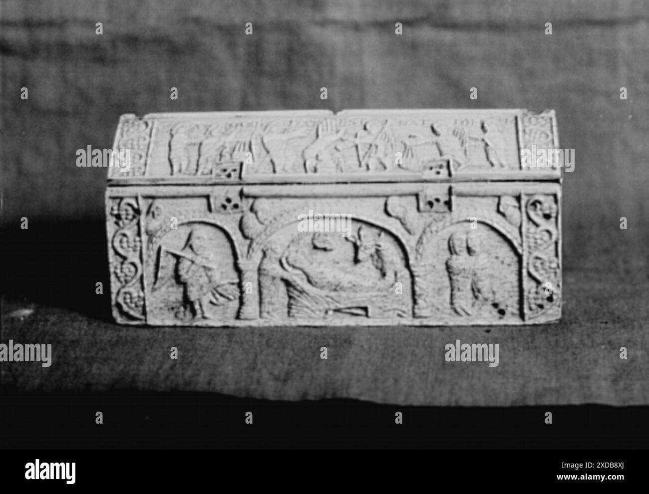 Ivory casket of Witkowski. Genthe photograph collection Stock Photo - Alamy