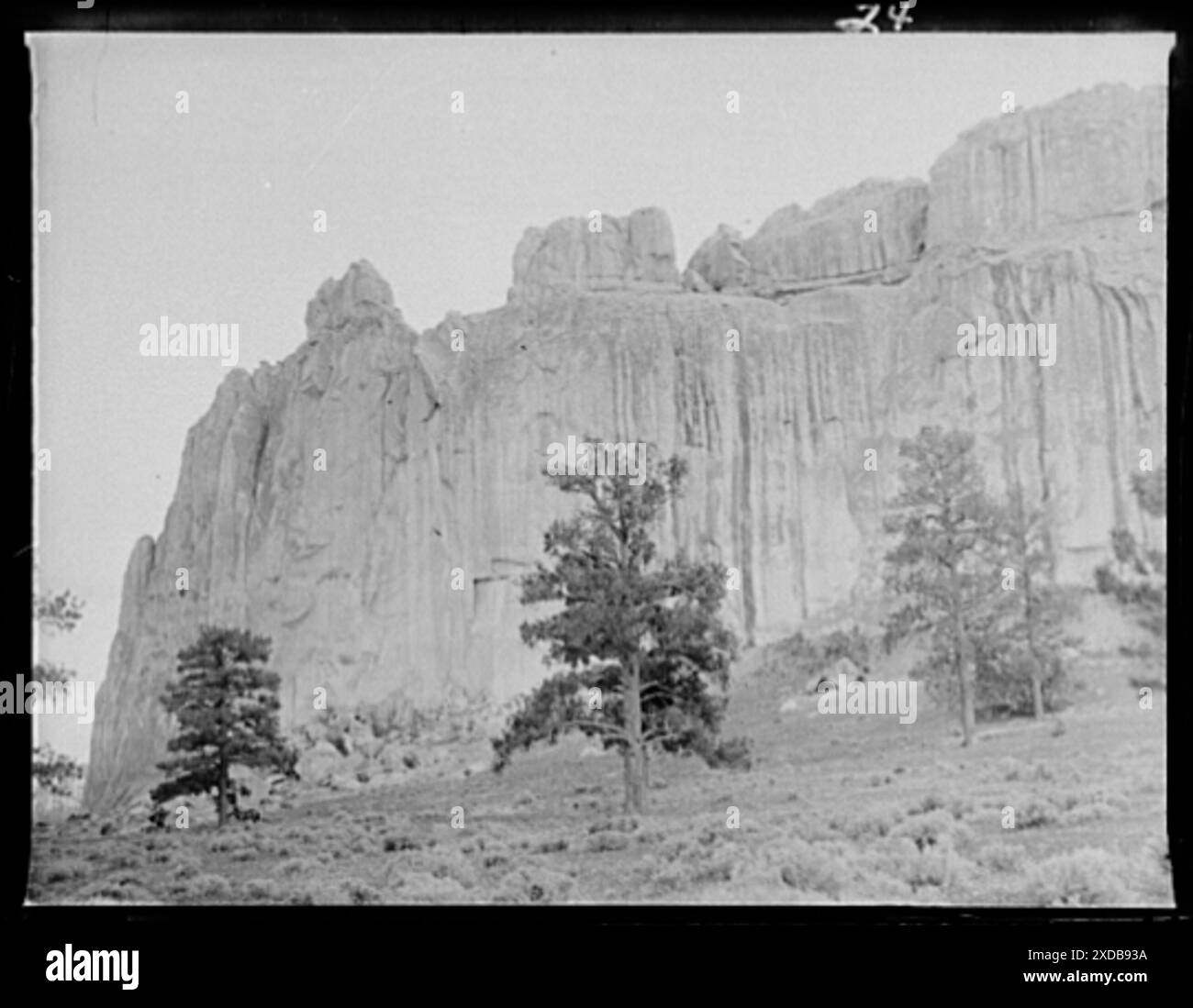 Inscription Rock, El Morro National Monument, New Mexico. Genthe ...