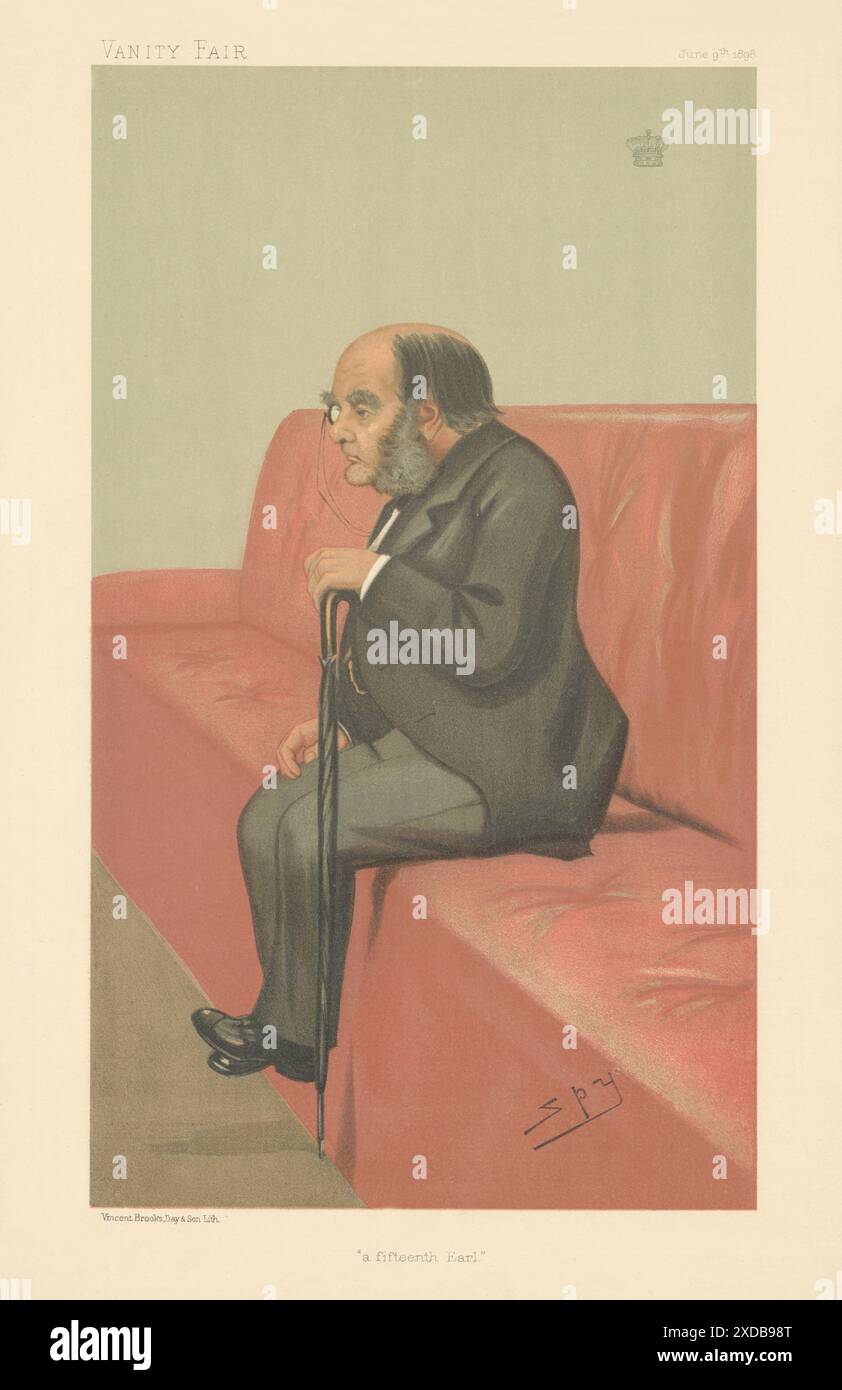 VANITY FAIR SPY CARTOON Edmund Archibald Stuart 'a fifteenth Earl' of ...