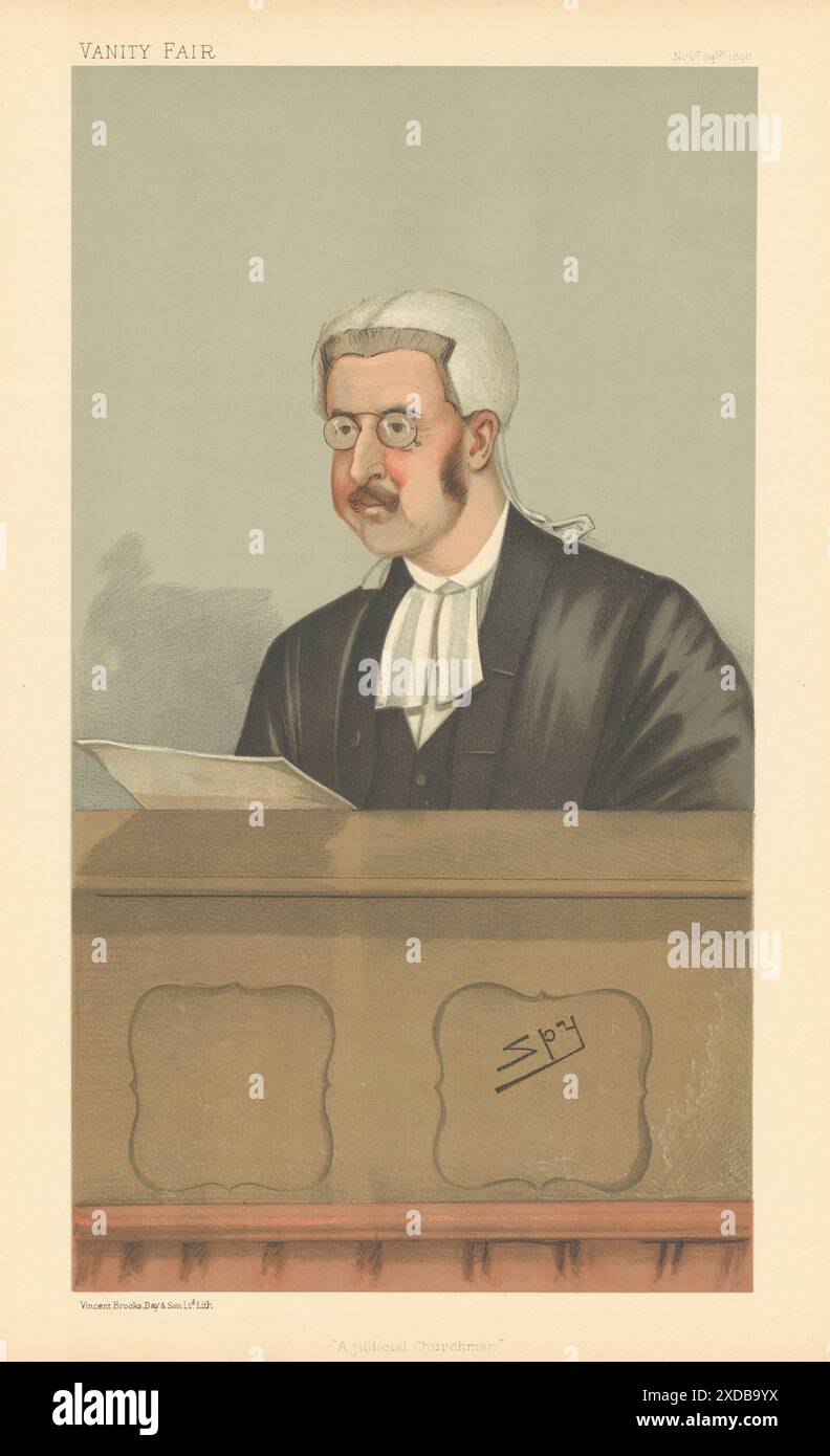 Nineteenth century cartoon of a judge hi-res stock photography and ...