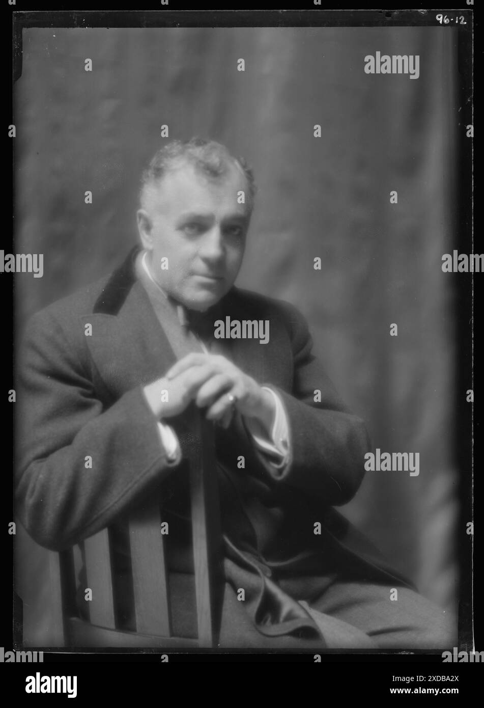 Skinner, Otis, portrait photograph. Genthe photograph collection Stock ...