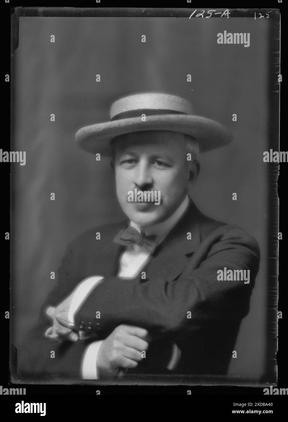 Hood, George, Mr., portrait photograph. Genthe photograph collection ...