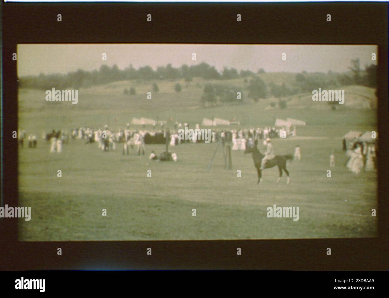 Outdoor equestrian event. Genthe photograph collection Stock Photo - Alamy