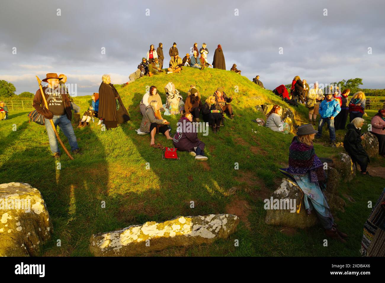 Summer Solstice, Bryn Celli Ddu, Llanddaniel Fab,Anglesey, North Wales ...