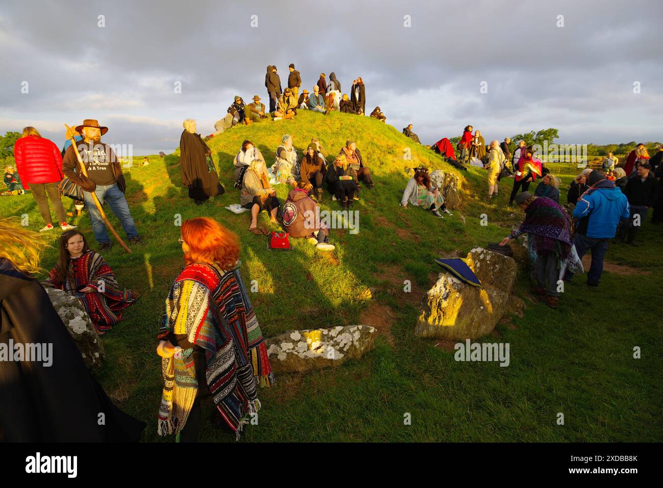 Summer Solstice, Bryn Celli Ddu, Llanddaniel Fab,Anglesey, North Wales ...