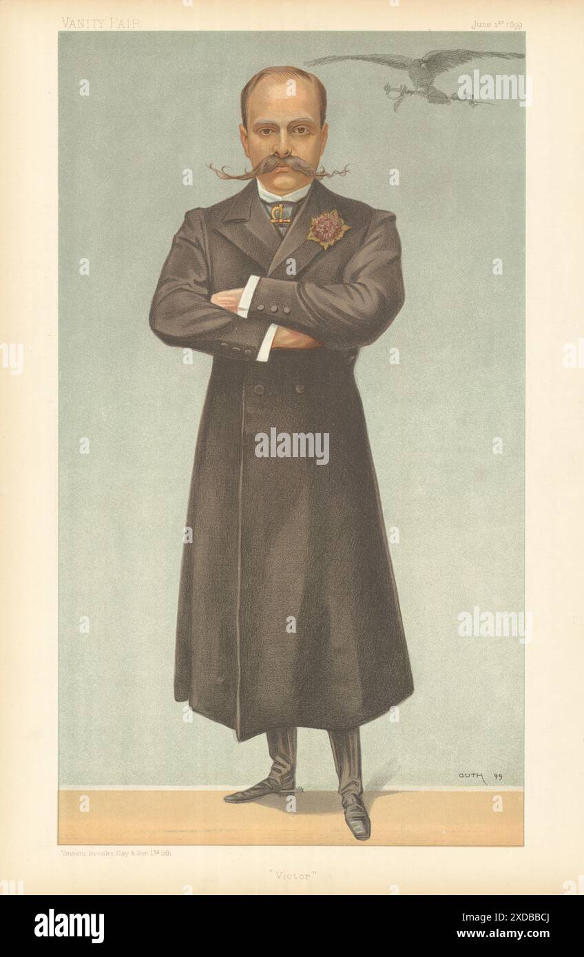 VANITY FAIR SPY CARTOON Prince Victor Napoleon. France. By GUTH 1899 ...
