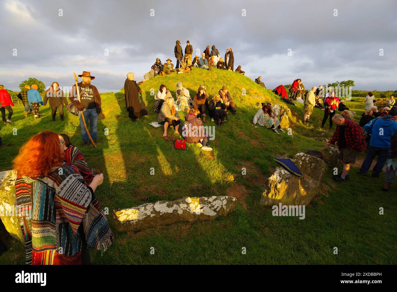 Summer Solstice, Bryn Celli Ddu, Llanddaniel Fab,Anglesey, North Wales ...