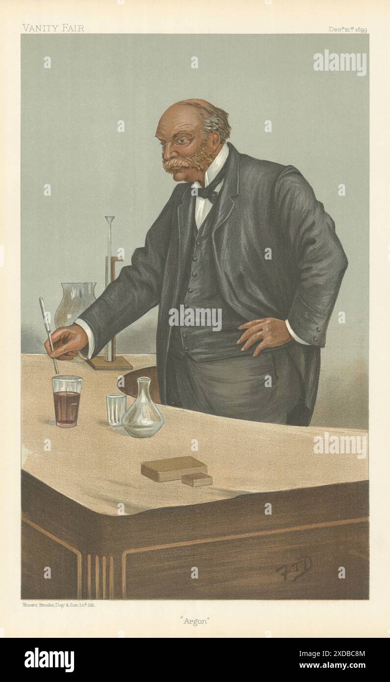 VANITY FAIR SPY CARTOON John William Strutt, Lord Rayleigh 'Argon ...