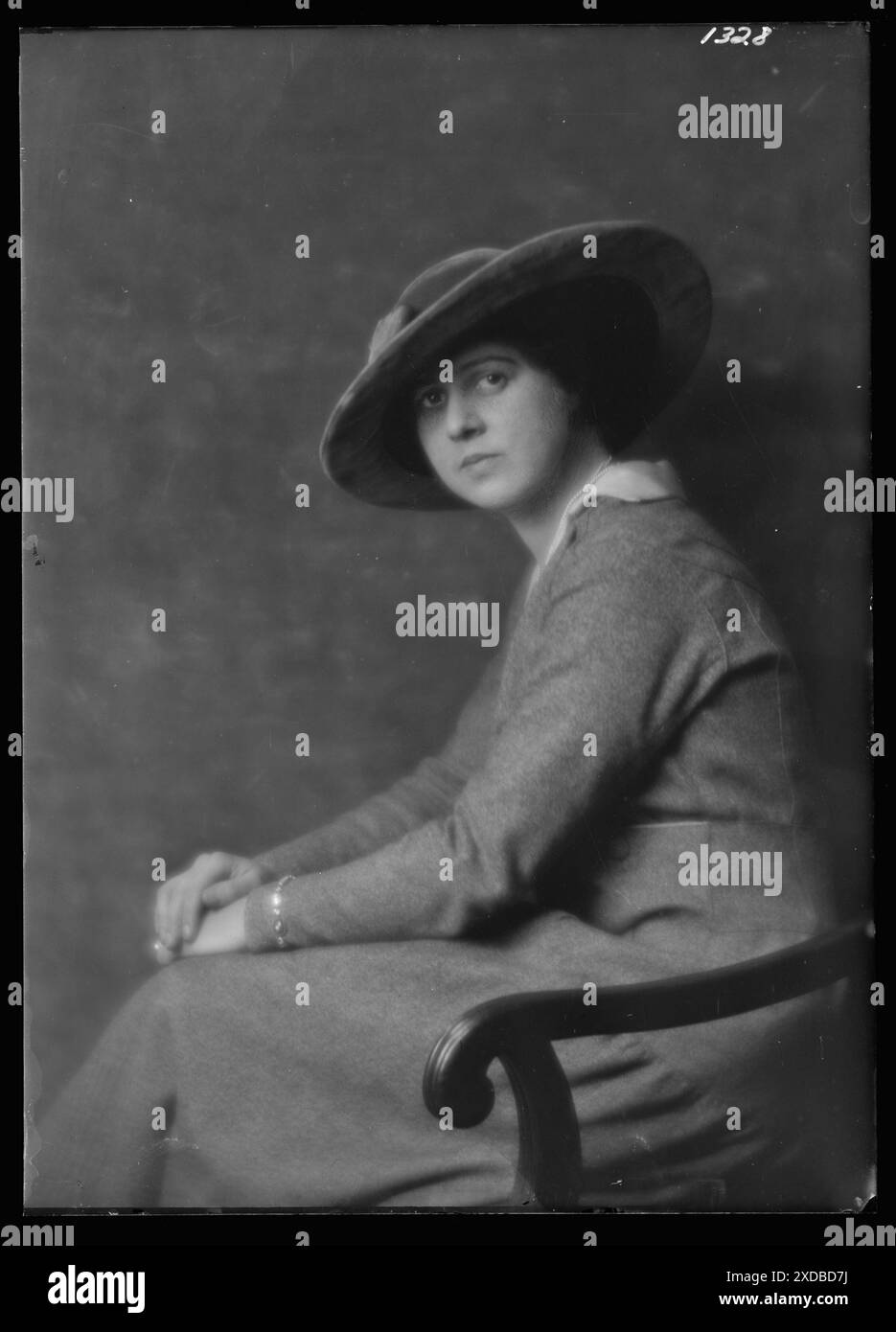 Harriman, Miss, portrait photograph. Genthe photograph collection Stock ...