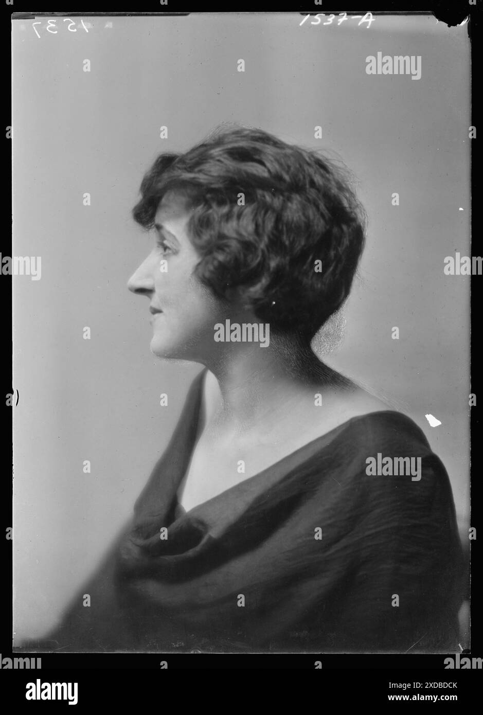 Schultz, Mrs., portrait photograph. Genthe photograph collection Stock ...