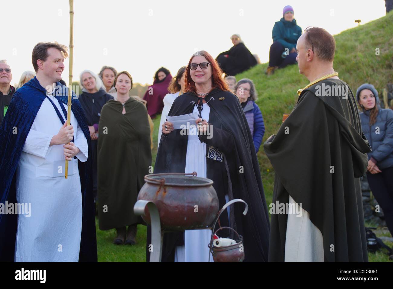 Summer Solstice, Bryn Celli Ddu, Llanddaniel Fab,Anglesey, North Wales ...