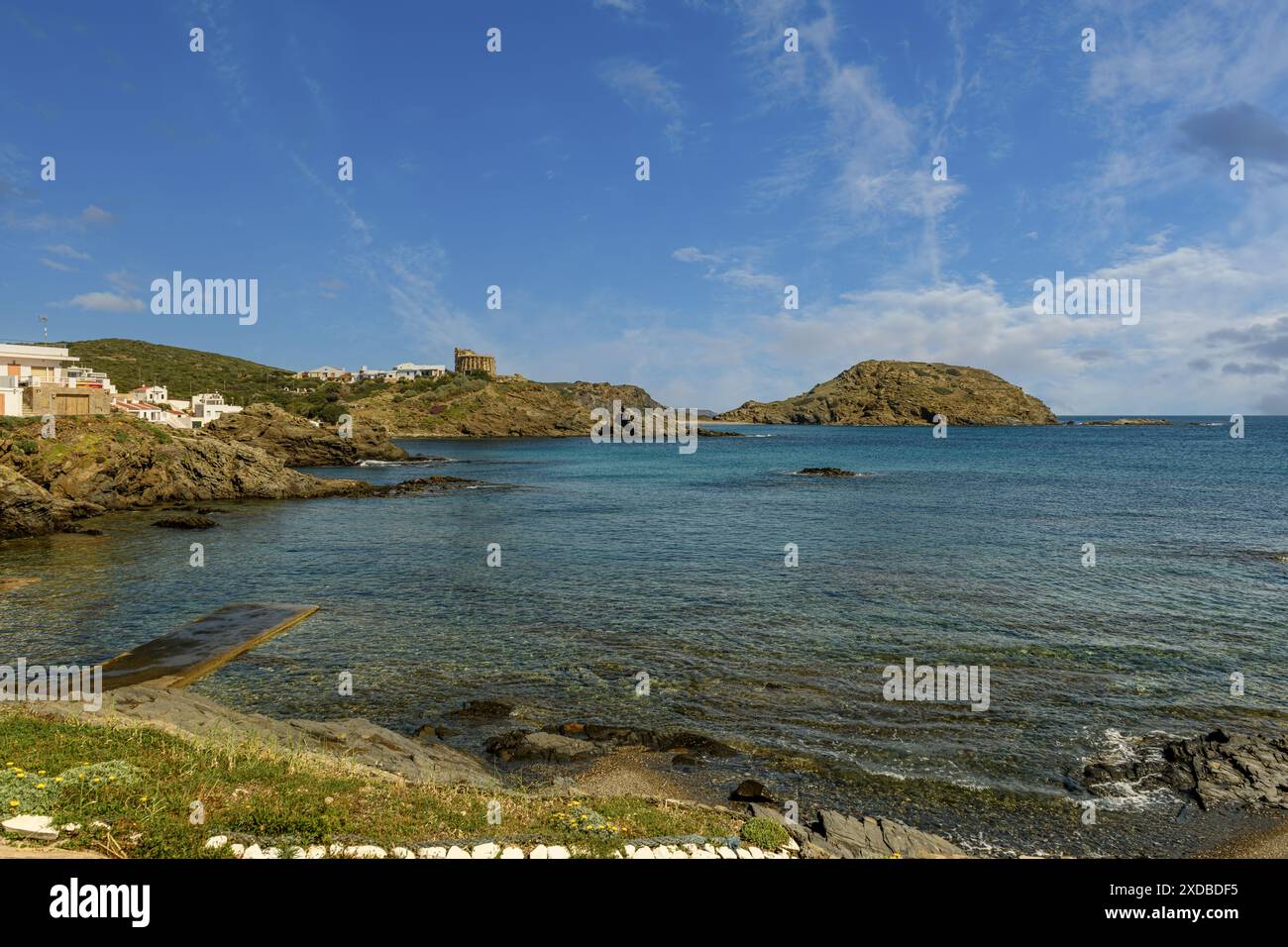 Stunning coastal landscape of Cala Sa Mesquida in Menorca, featuring ...