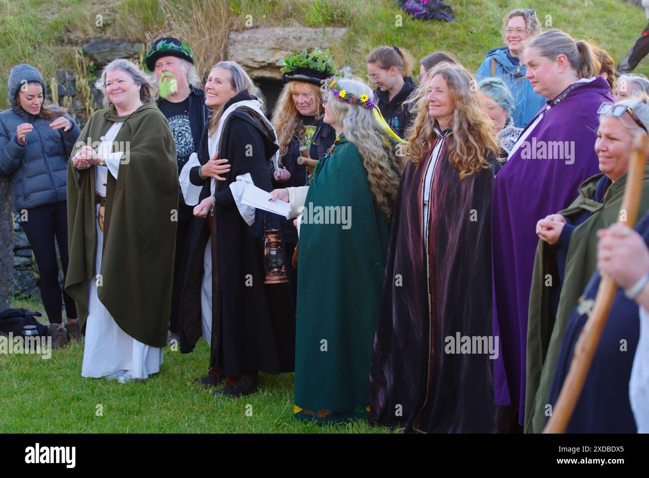 Summer Solstice, Bryn Celli Ddu, Llanddaniel Fab,Anglesey, North Wales ...