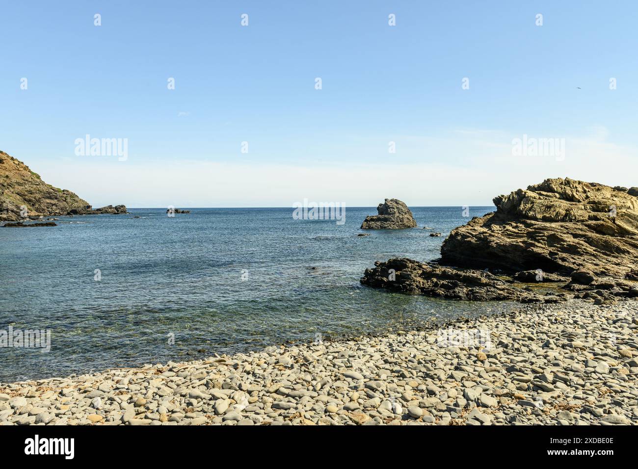 Stunning coastal landscape of Cala Sa Mesquida in Menorca, featuring ...