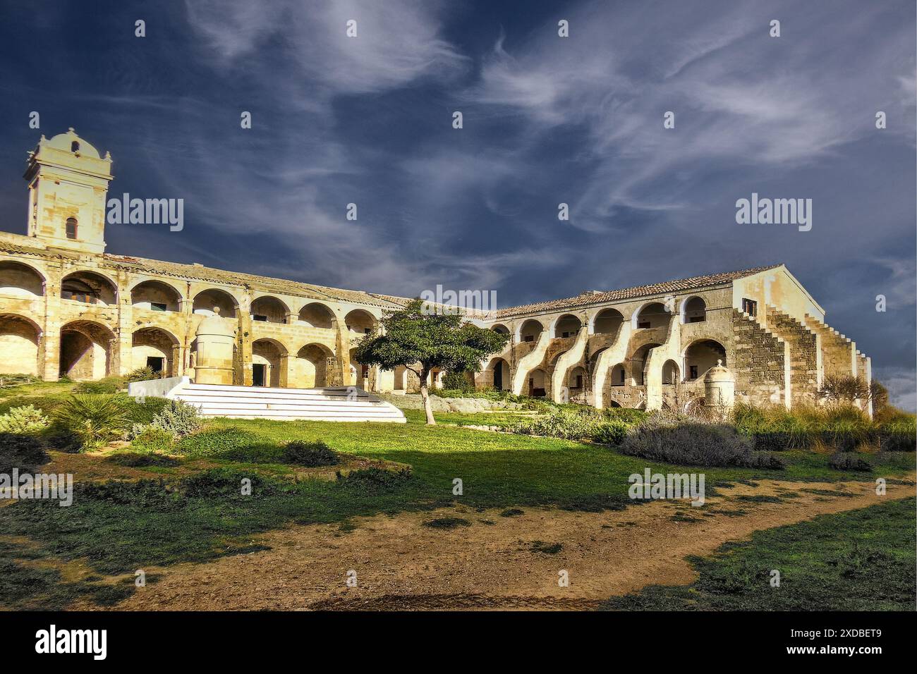 Stunning view of the historic buildings on Isla del Rey in Menorca ...