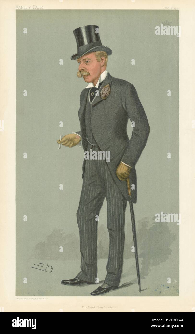 VANITY FAIR SPY CARTOON Villiers, Earl of Clarendon 'The Lord ...