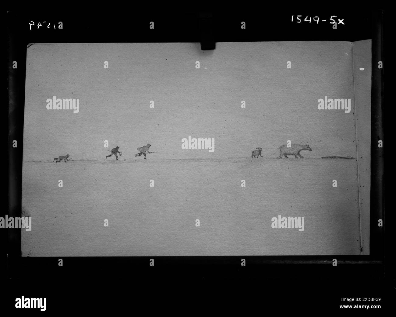 Eskimo hunting scene. Genthe photograph collection Stock Photo - Alamy