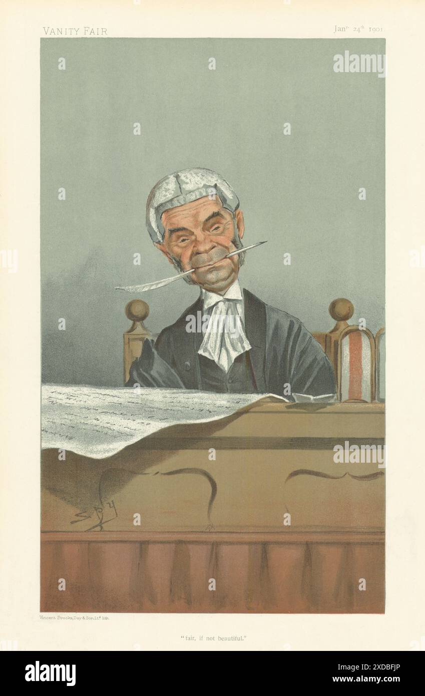 VANITY FAIR SPY CARTOON Herbert Cozens-Hardy 'fair, if not beautiful ...