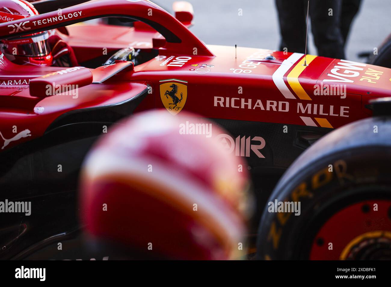 Scuderia Ferrari Richard Mille sticker during the Formula 1 Aramco Gran ...